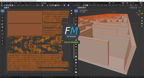 Rectangular Labyrinth 1 3d Model Cgtrader