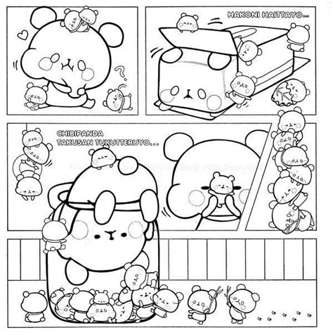 Instant Download Mochi Mochi Panda Coloring Book Digital Printable Coloring Book Pdf Printable