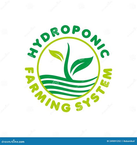 Hydroponic Agricultural Processing Business System Logo Illustration