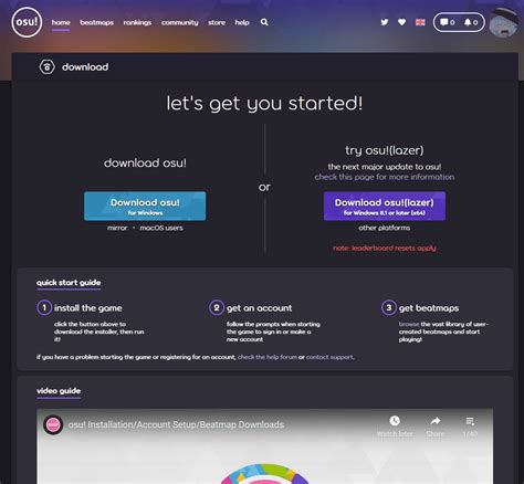 Osu Has A New Download Page R Osugame