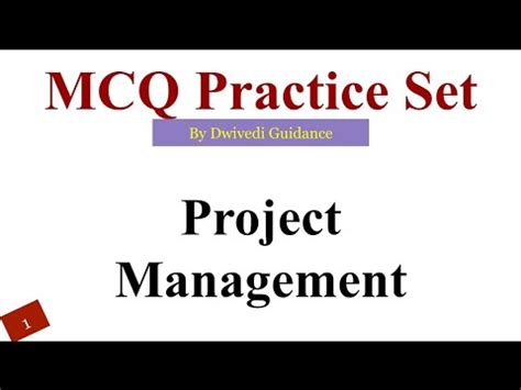 Project Management MCQ Project Management Mcq With Answer Mcq On Project Management Bba