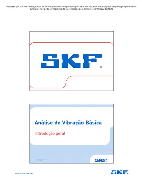 Apr Analise De Vibracao Basica Skf Passei Direto Pdf Oscilação