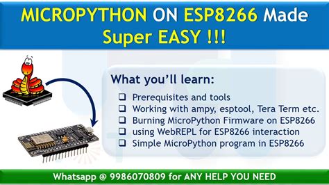 Esp8266 Micropython Elecrowmaker Youtube