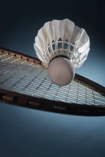 Premium Photo Close Up Of Shuttlecock And Racket