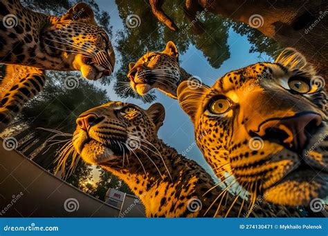 leopards in the wild neural network ai generated stock illustration