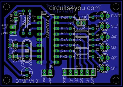 Cm8870 Dtmf Decoder Circuit Diagram Circuit Diagram