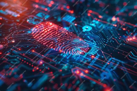 Scott Finger Print In Digital Biometric Premium Ai Generated Image