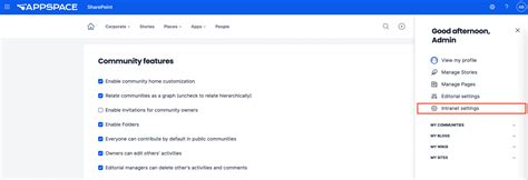 configure community features appspace knowledge center