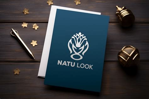 Blue Notebook Logo Mockup Graphic By Motin · Creative Fabrica