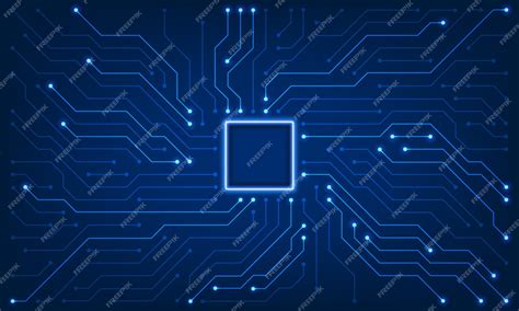 Premium Vector Circuit Board Technology Background Central Computer Processors Cpu Concept