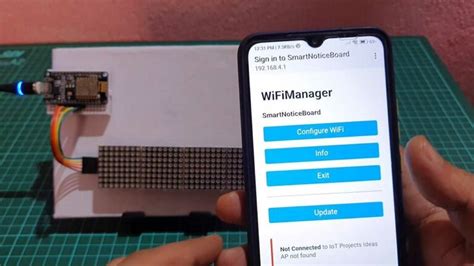 Smart Notice Board With Esp8266 And Dot Matrix Led Display