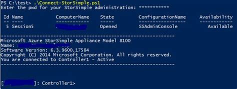 [script powershell] connettersi sugli storsimple serie 8000 emanuele