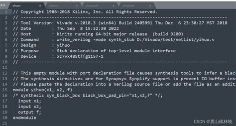 【vivado使用】从0开始 综合后生成门级网表综合网 Csdn博客