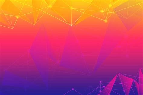 Premium Photo Abstract Geometric Network Technology Background