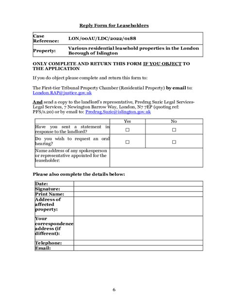 Fillable Online Leaseholder Protections Deed Of Certificate Gov Uk