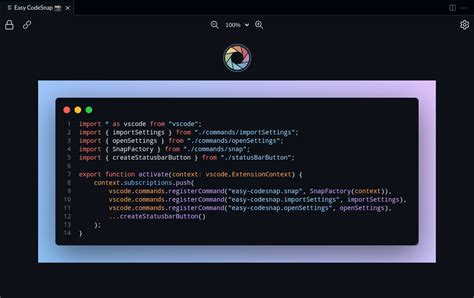 GitHub ArthurLobopro Easy Codesnap Create Beautiful Snapshots Of Your Code Easy And Quick