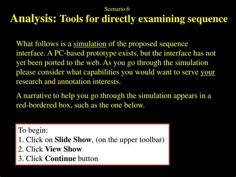 Ppt Analysis Tools For Directly Examining Sequence Powerpoint Presentation Id 3273249