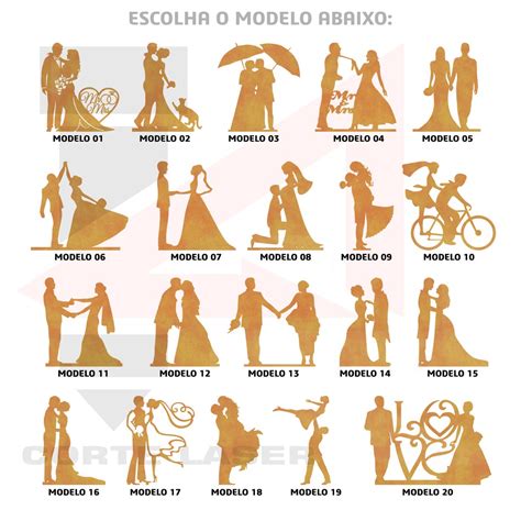 Topo De Bolo Noivos Casamento Festas Mdf 15cm Lembrancinha Varios