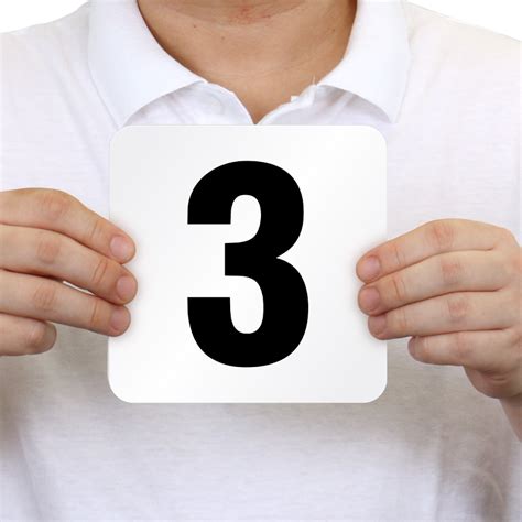 Number 3 Pool Marker Signs Sku Mk 0202