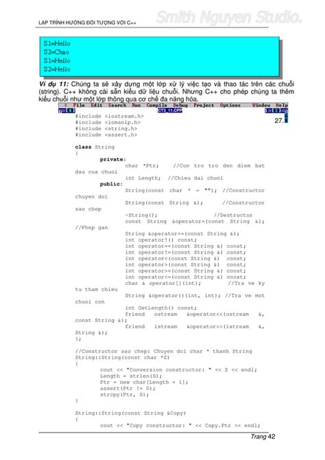 Lap trinh huong doi tuong voi c++ smith.n studio | PDF