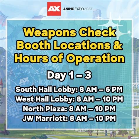 Anime Expo On Twitter Attention Adventurers All Prop Replica Weapons Must Be Submitted To
