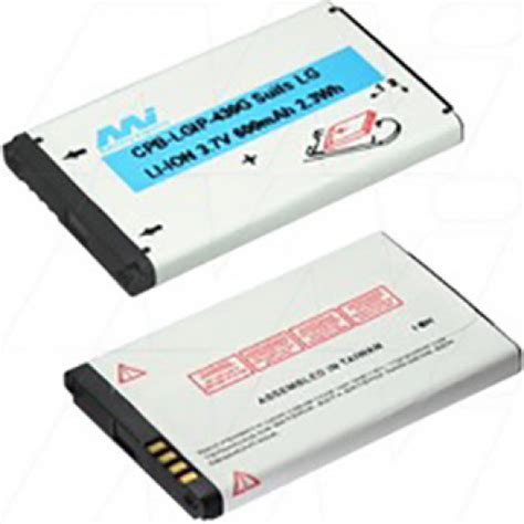 Cpb Lgip G Bp Mi Battery Experts V Mah Liion Mobile Phone Battery Suit For Lg Every
