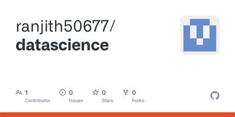 github ranjith50677 datascience