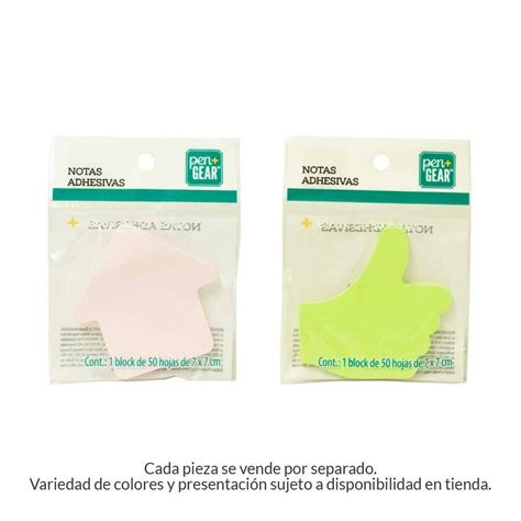 Notas Adhesivas Pen Gear Adhesivas Varios Modelos Multicolor Walmart