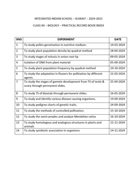 Xii Bilogy Practical Record Book Index 1 Pdf Xii Bilogy Practical Record Book Index 1 Pdf