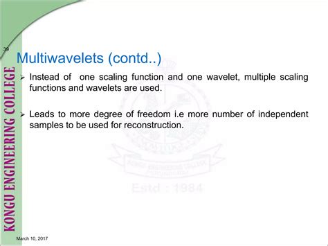 De Noising Of Ecg Using Wavelets And Multiwavelets Pptx