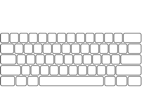 Full Size Printable Keyboard Template