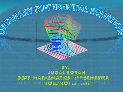 Ordinary Differential Equation Ppt