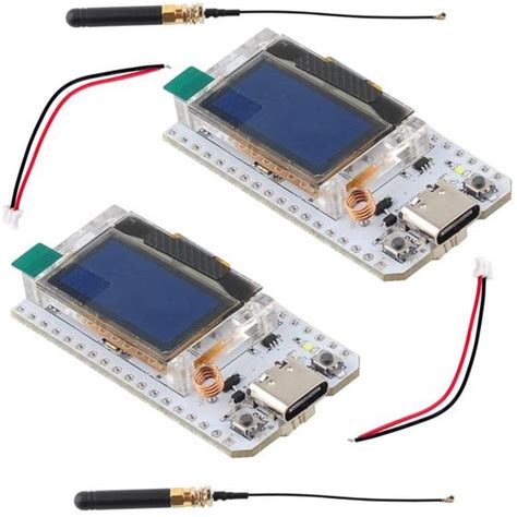 placa oled lora esp32 diymalls 915 mhz v3 tipo c sx1262 flash de 8 mb antena lora u fl a sma