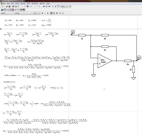 Operational Amplifier Solving An Inverting Opamp With Stability Compensation Electrical