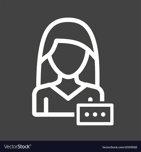 Woman Typing Royalty Free Vector Image VectorStock