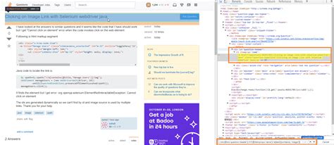 Clicking On Image Link With Selenium Webdriver Java Stack Overflow