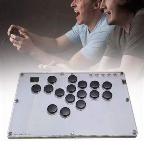 Sky 2040 16keys Fighting Game Keyboard For Hitbox Large Size Fighting Keyboard With Rgb
