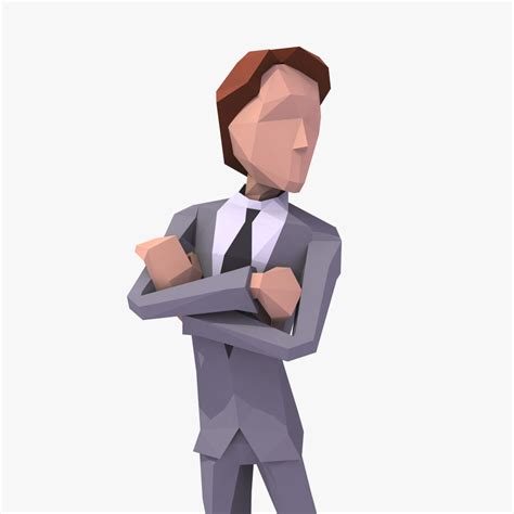 Rigged Low Poly Man Handsome Guy 3d Model 19 Max Obj Fbx
