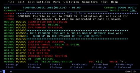 Adrian Hall On Linkedin I Ve Started Doing A Course On Ibm Mainframes And Cobol Mostly Out Of