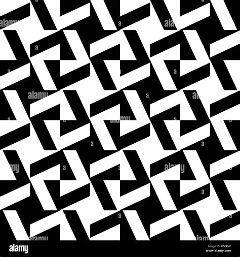 Abstract Repeatable Geometric Pattern Monochrome Background Vector