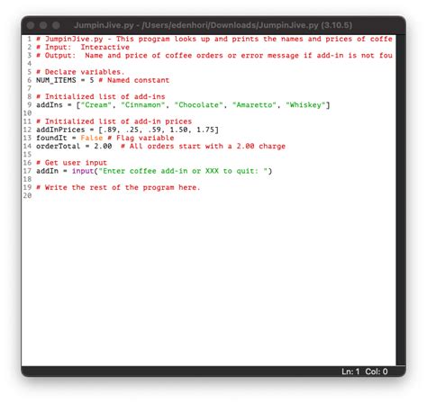 Solved The Code Under The Write The Rest Of The Program