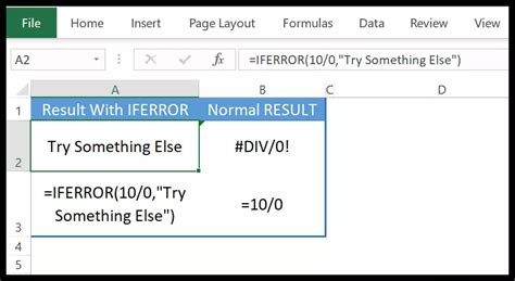 How to use IFERROR Function in Microsoft Excel