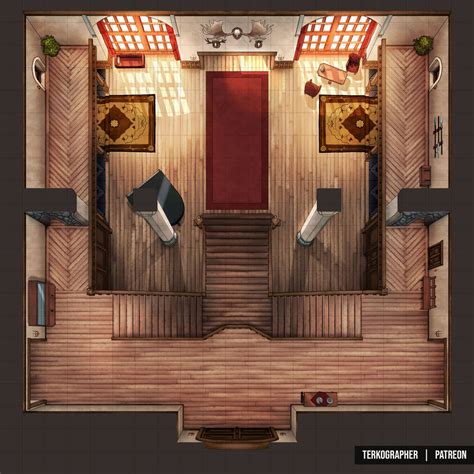 Manor Entrance Dnd Battlemap [21x21] By Terkontar On Deviantart