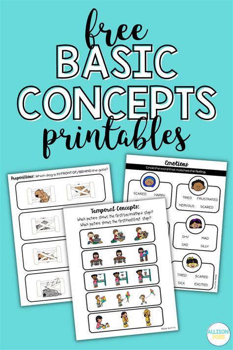 Free Printables Basic Concepts Artofit