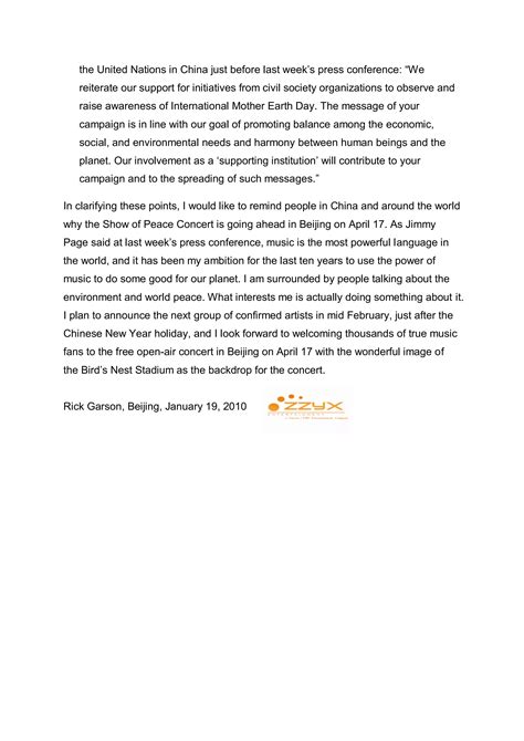 Show Of Peace Clarification Statement 100119 Pdf