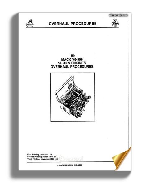 Mack E9 V8 Workshop Manual