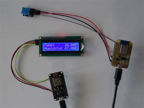 Remote WiFi DHT Temperature An Humidity Display Electronics Lab