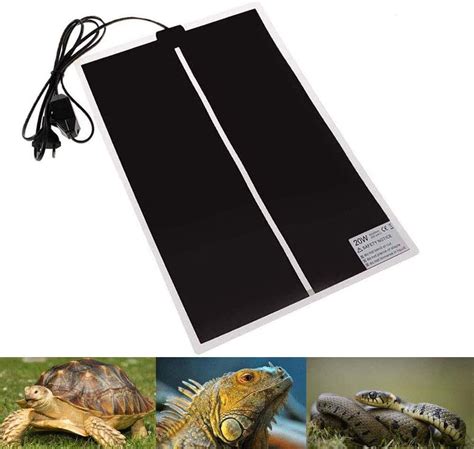 Amazon.com : PeSandy Reptile Heating Pad with Temperature Adjustment, 110V Non-Adhesive Heat Mat ...