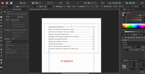 Affinity Publisher Problems With TOC With Long Text Titles And Page Numbers Desktop Questions