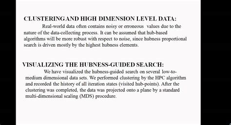 Clustering High Dimensional Data Using Hub Gumadevivhc297 Youtube